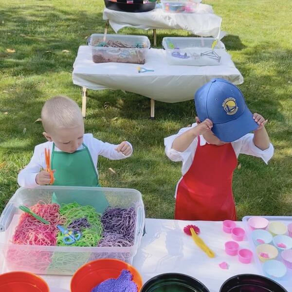 Sensory explorers. Sunday messy play @ Mission Creek Park