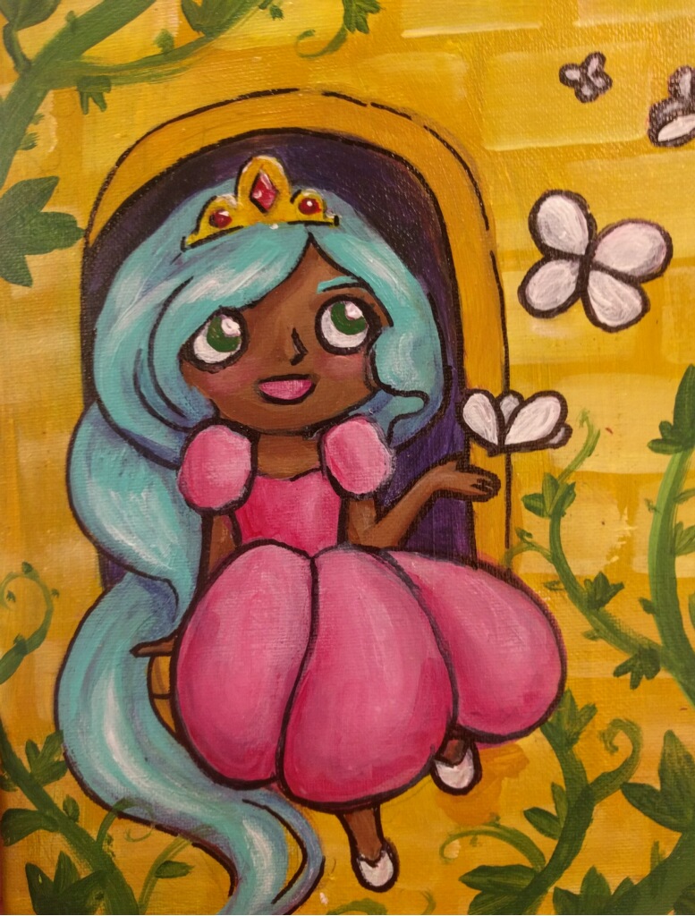 SL Pirates and Princesses Self Portrait Painting PM Camp Ages 5-13