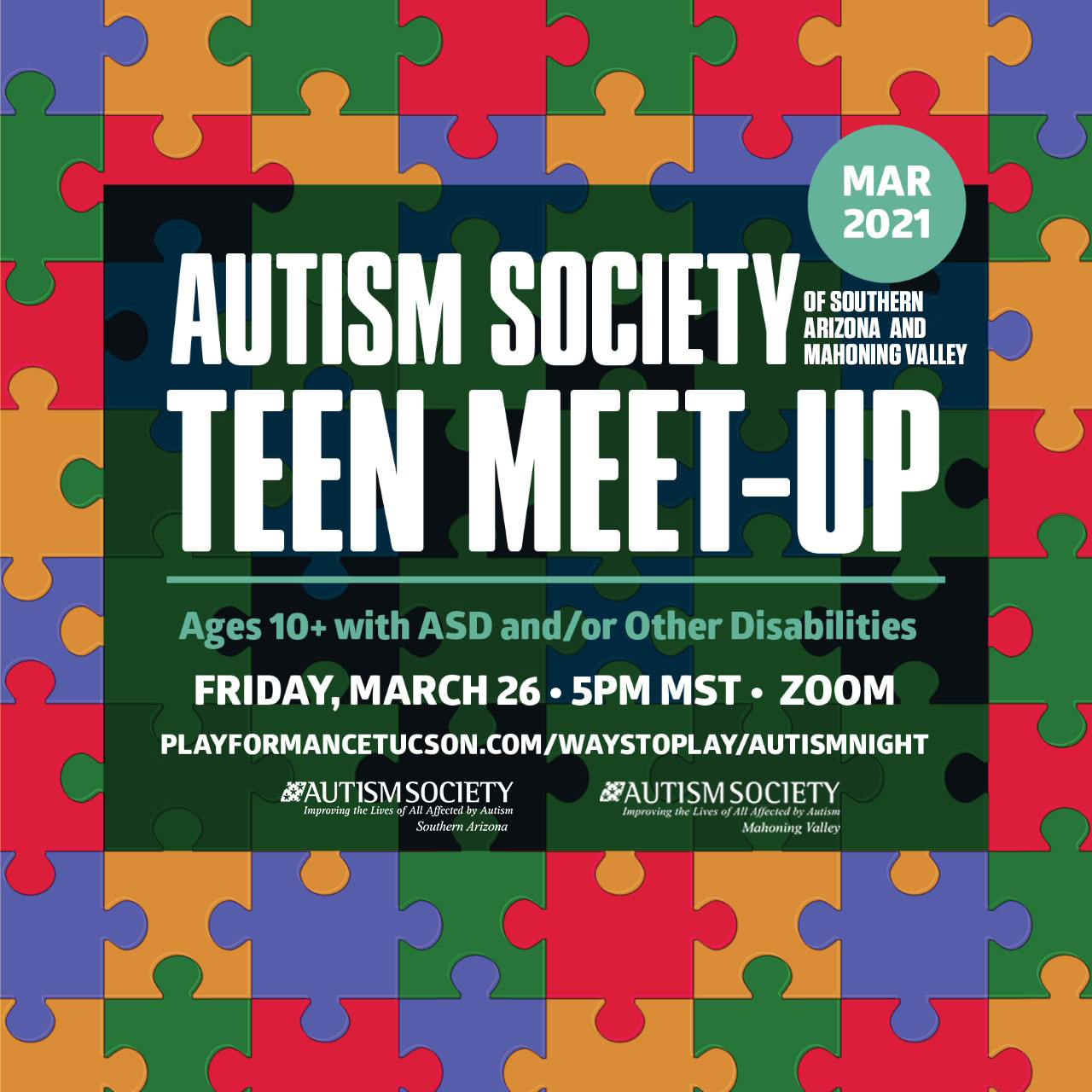 Autism Society TEEN Meet-Up!