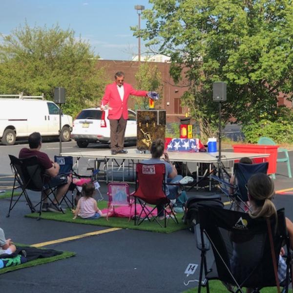 OUTDOOR Magic Show followed by a Dance Party with Pikachu and SpongeBob!